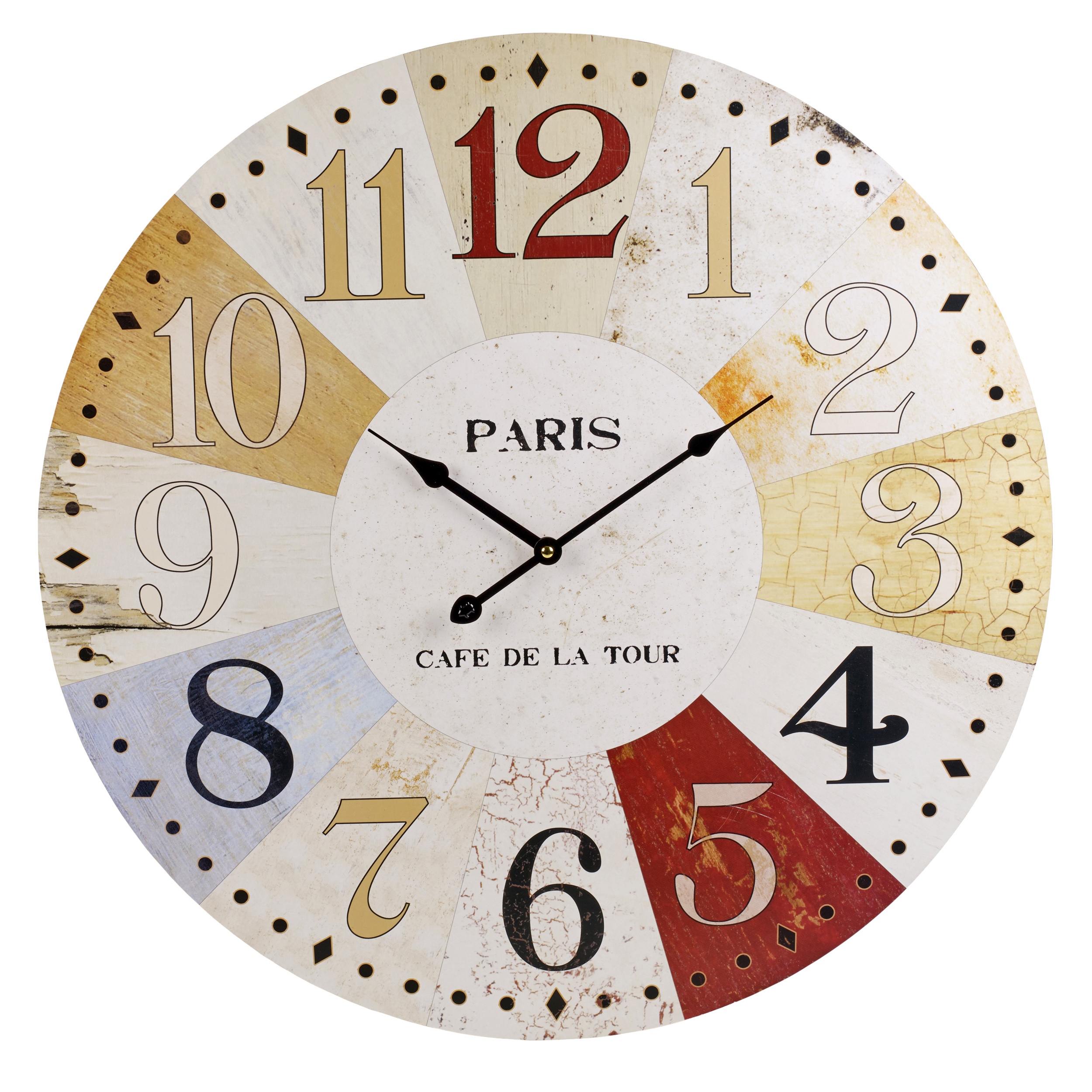 Antique Large Round Wall Clock at Denise Feliciano blog