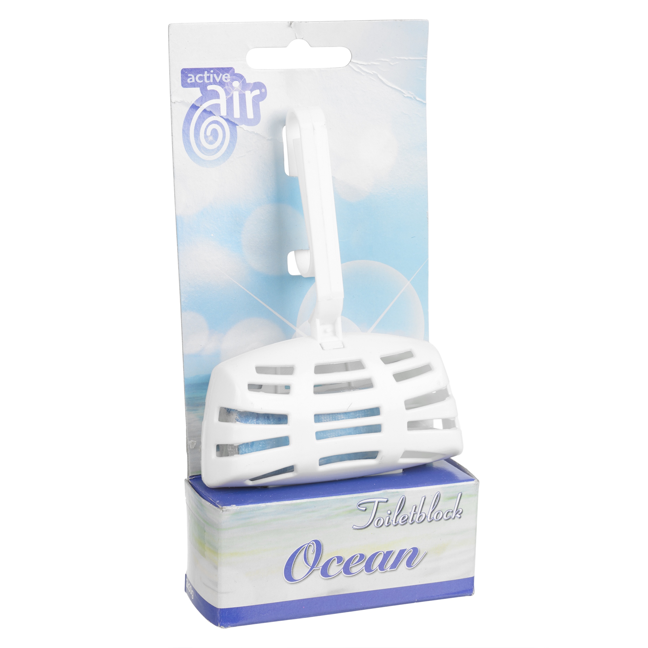 Active Air Scented Toilet Rim Block & 2 Refills Cleaning Detergent ...