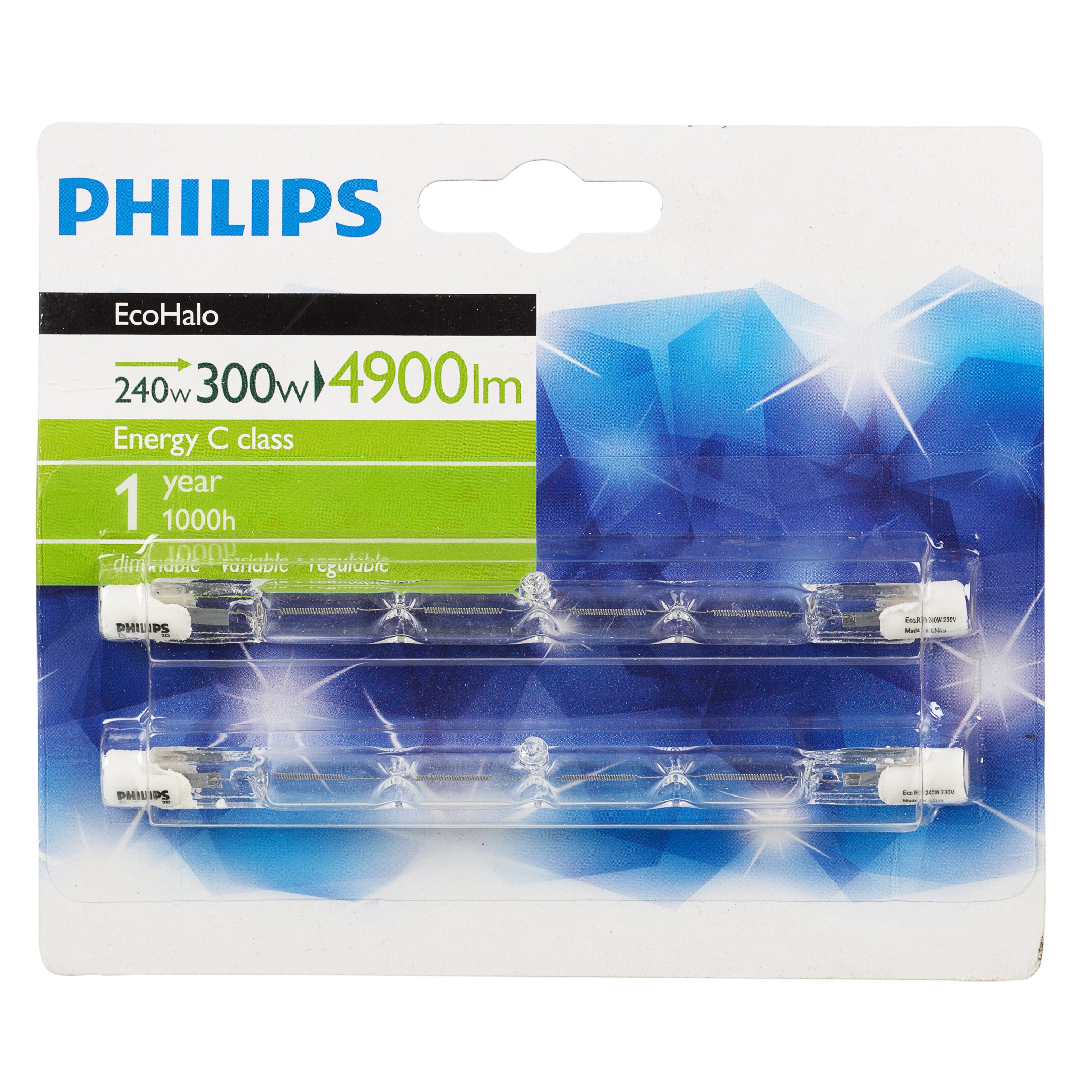 Philips EcoHalo Energy Saving 240W-300W DIMMABLE R7S J118 Halogen Light ...