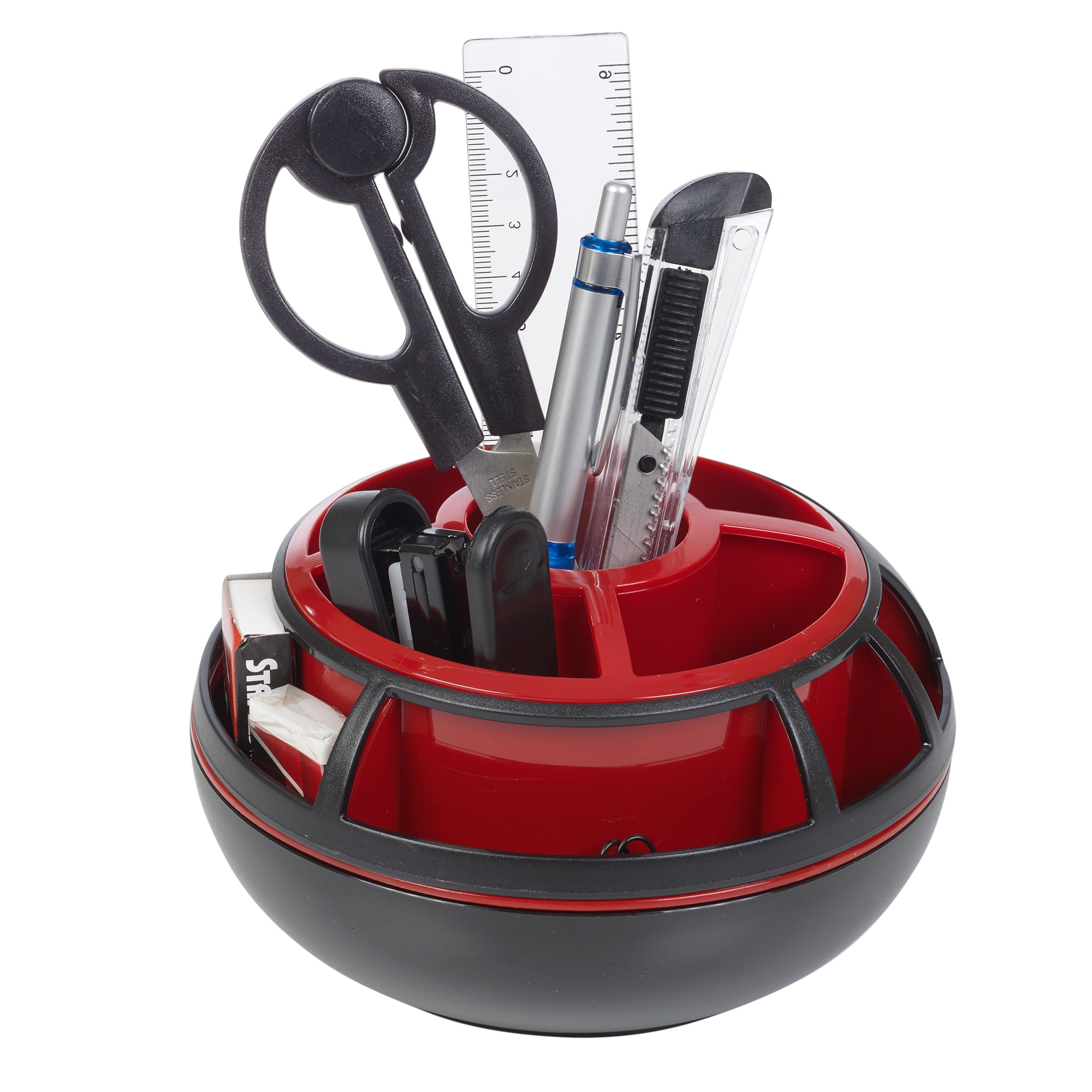 10 Pc Desk Organiser Holder 360° Rotating Swivel Set Pen Accessories ...