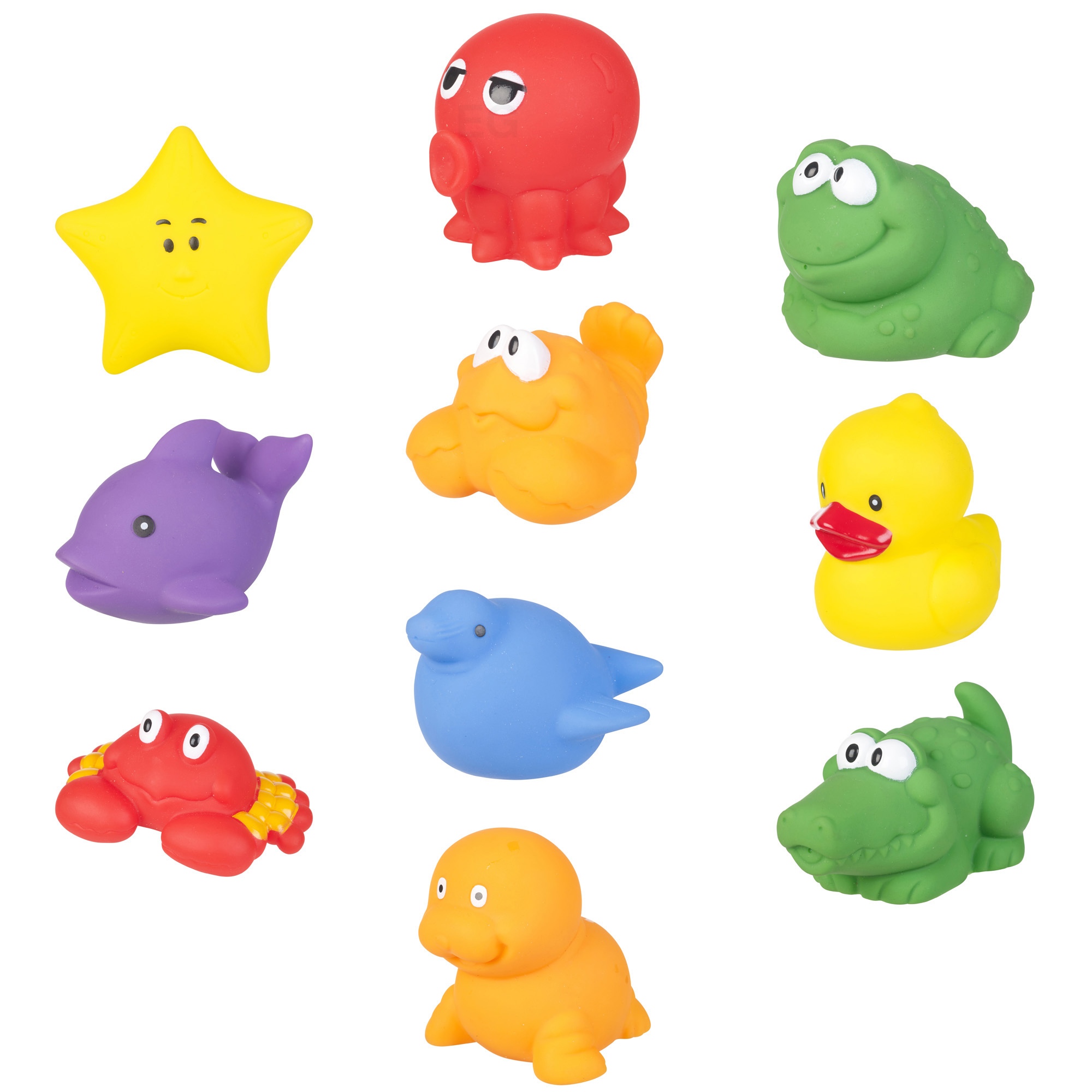 10pc Lifetime Bath Animals Floaties Rubber Squeeze Wash Play Soft Fun ...