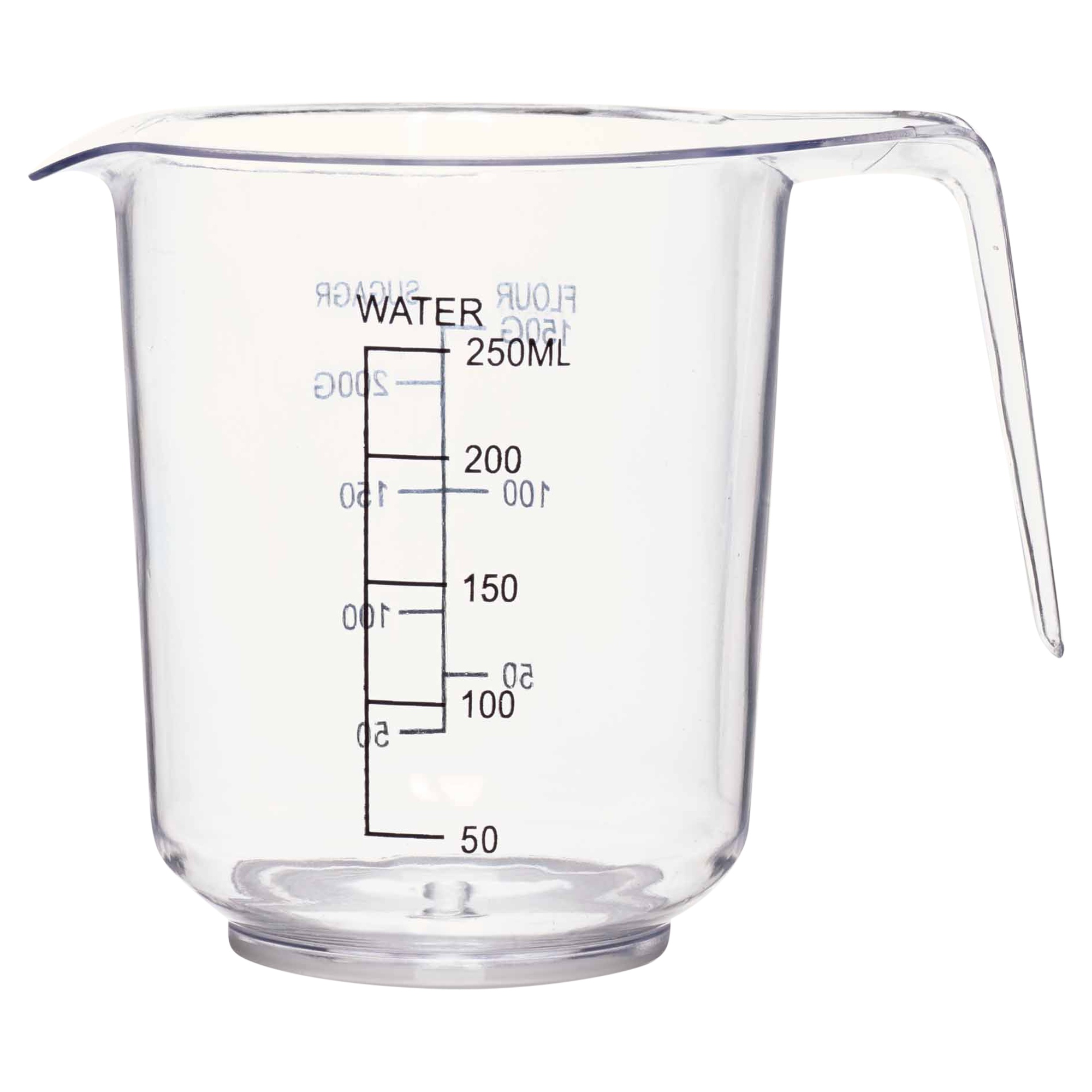 3 Sizes Measuring Jug Clear Plastic Baking Kitchen Set Flour Sugar ...