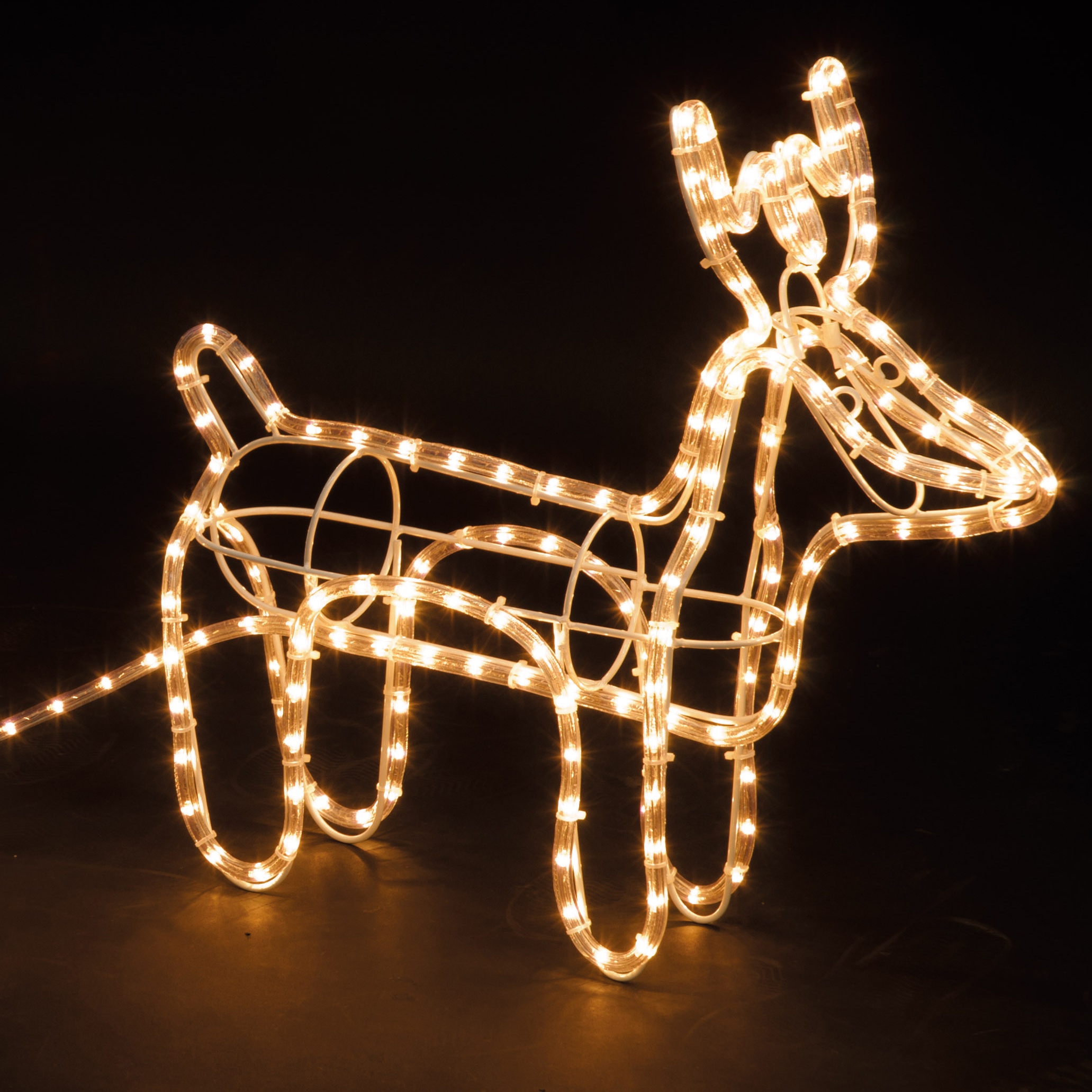Rope Light Reindeer Decor