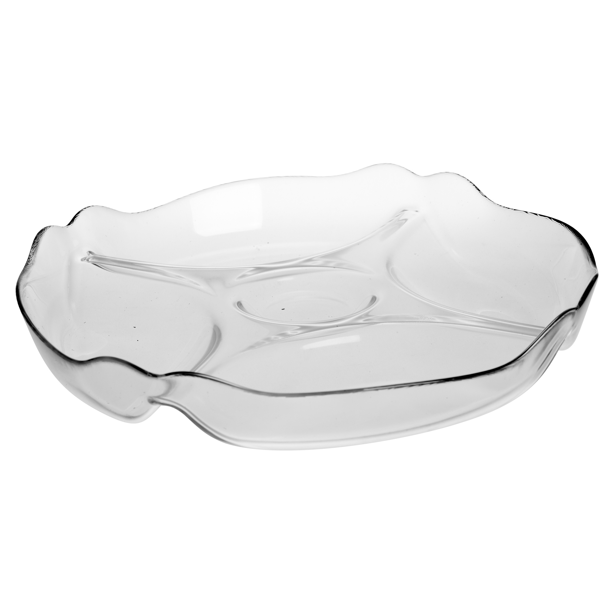 PASABAHCE 5 Compartment Glass Serving Bowl Dish Appetiser Snack Tapas ...
