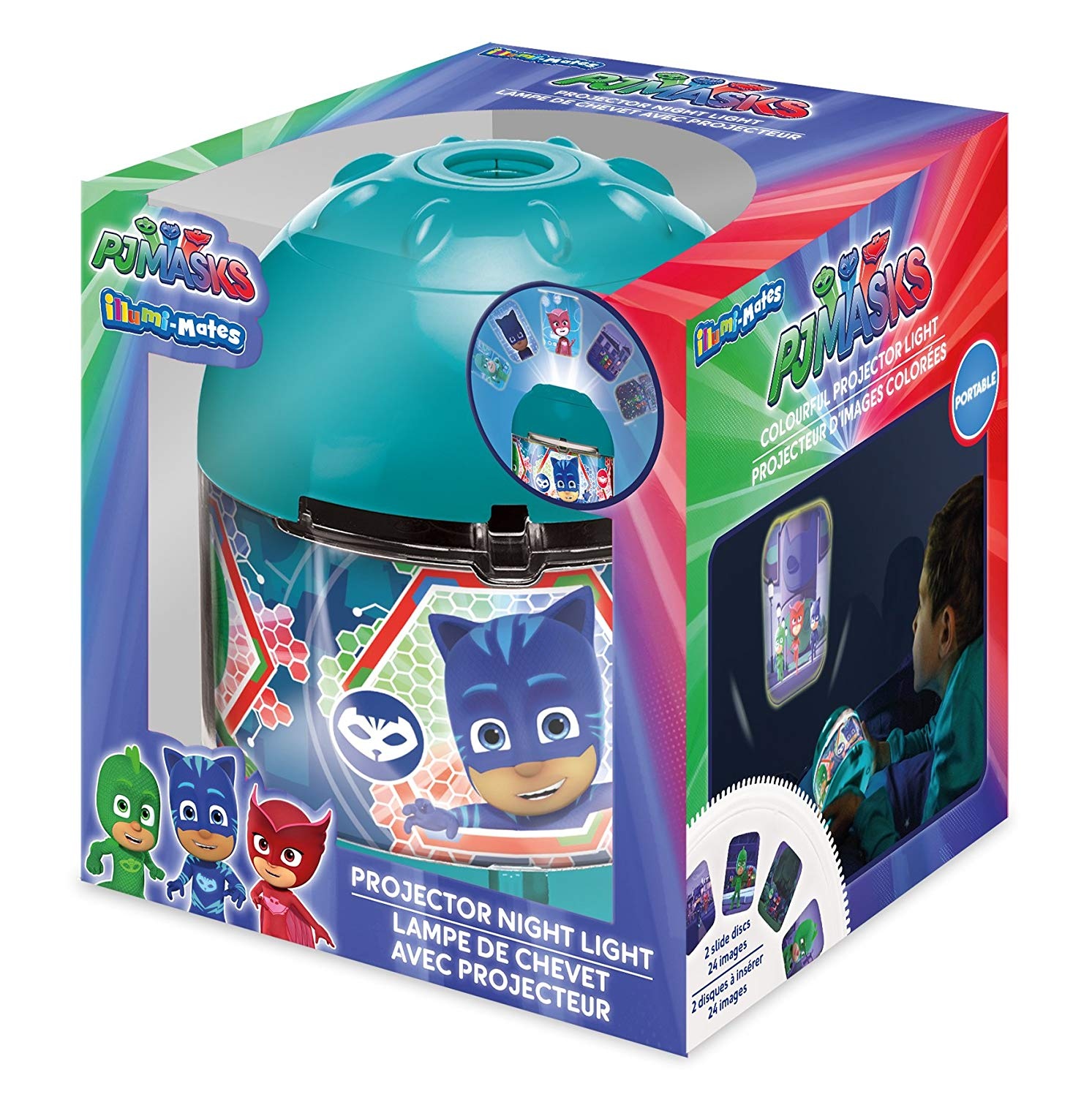 PJ Masks LED Image Portable Colorful Projector Night Light Sleeping ...