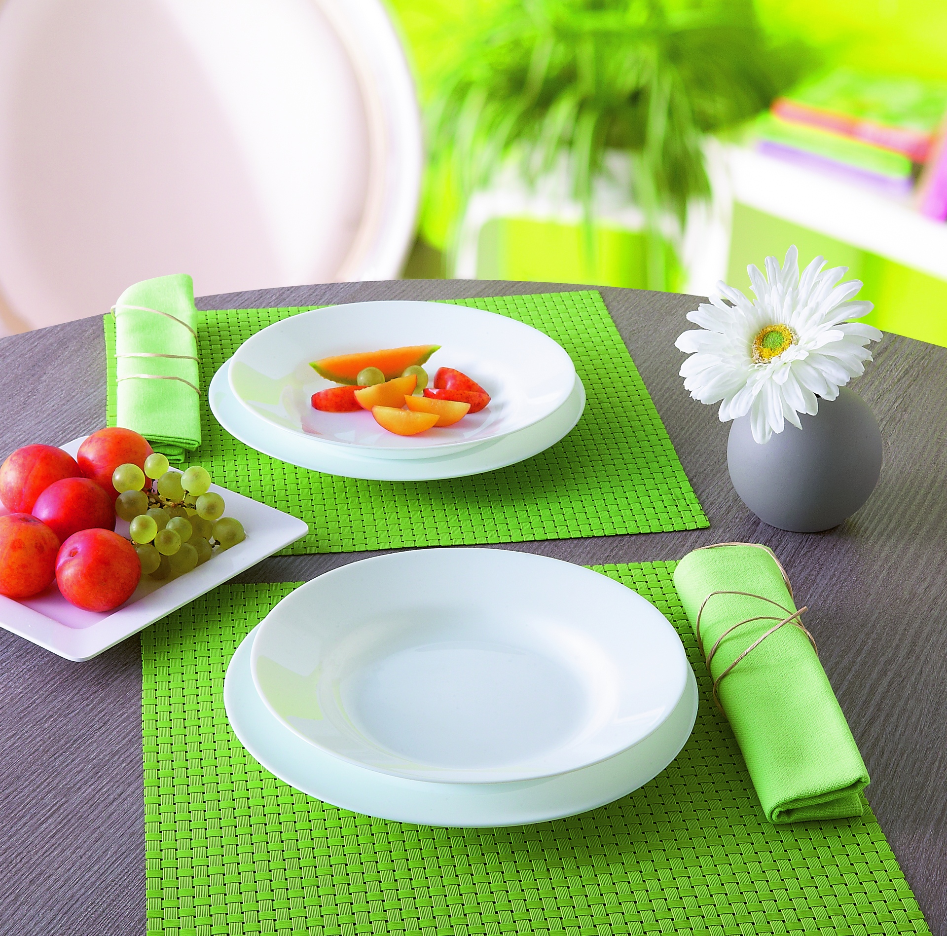 Luminarc Everyday White 18pc Opal Glass Dinner Set Dinnerware Tableware ...