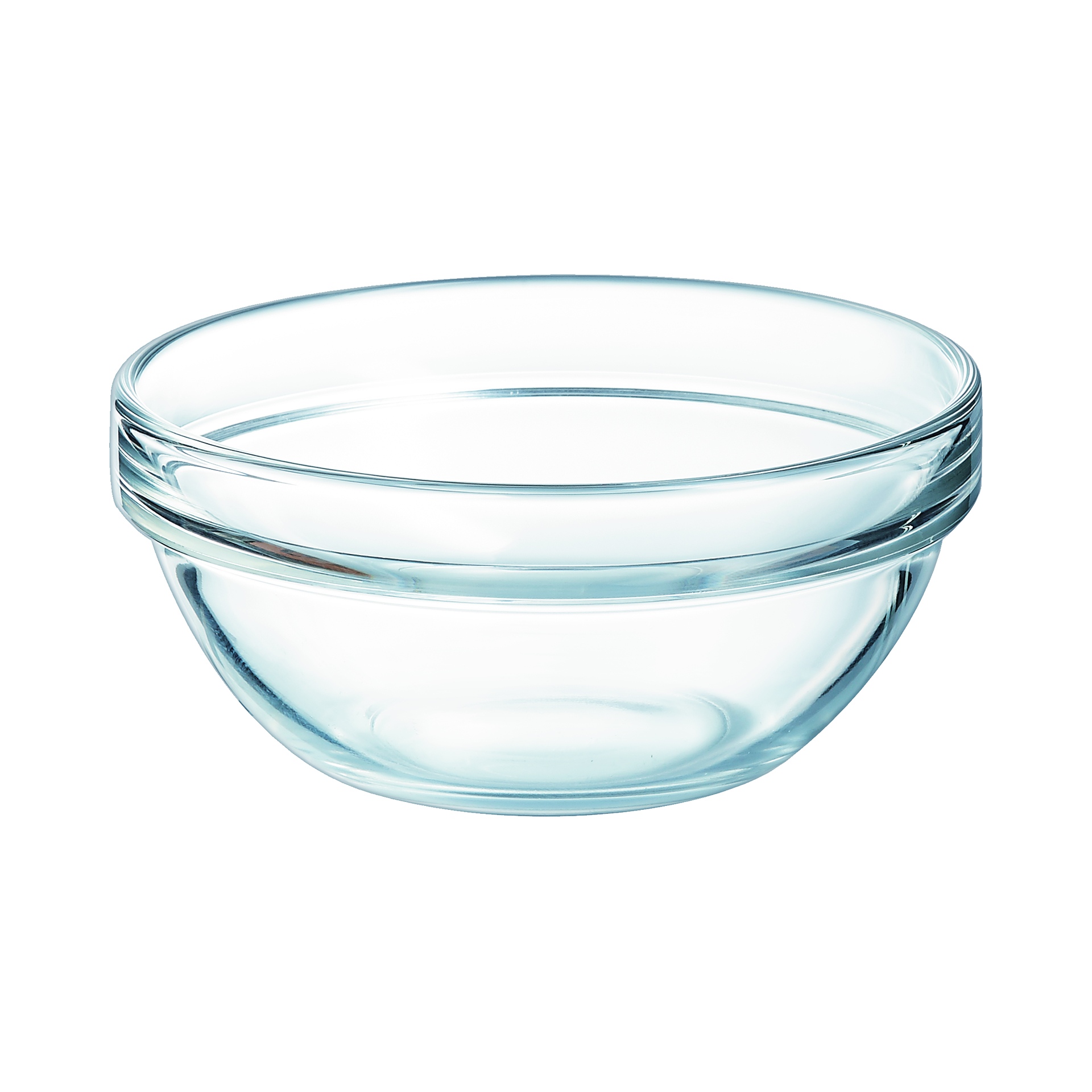 3pc Set Luminarc Empilable Tempered Clear Glass Mixing Bowls Lids Fridge Storage Ebay