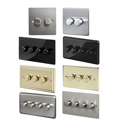 Volex 4 Gang Dimmer Light Switch - Easygift Products